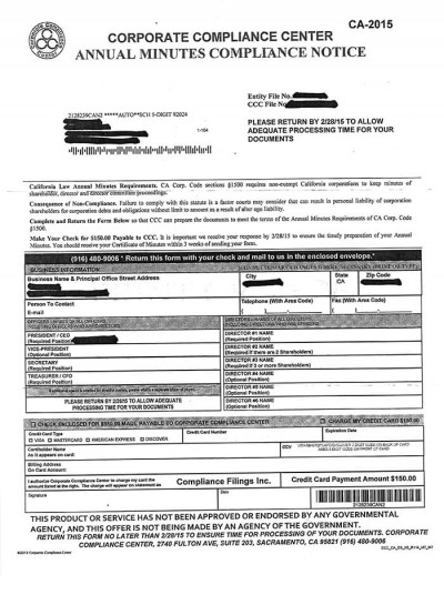 Corporate Compliance Letters – Businesses Beware! | JV LAW GROUP